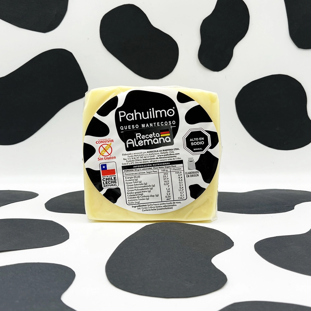 Queso Mantecoso Trozo Receta Alemana 250 grs. - Pahuilmo